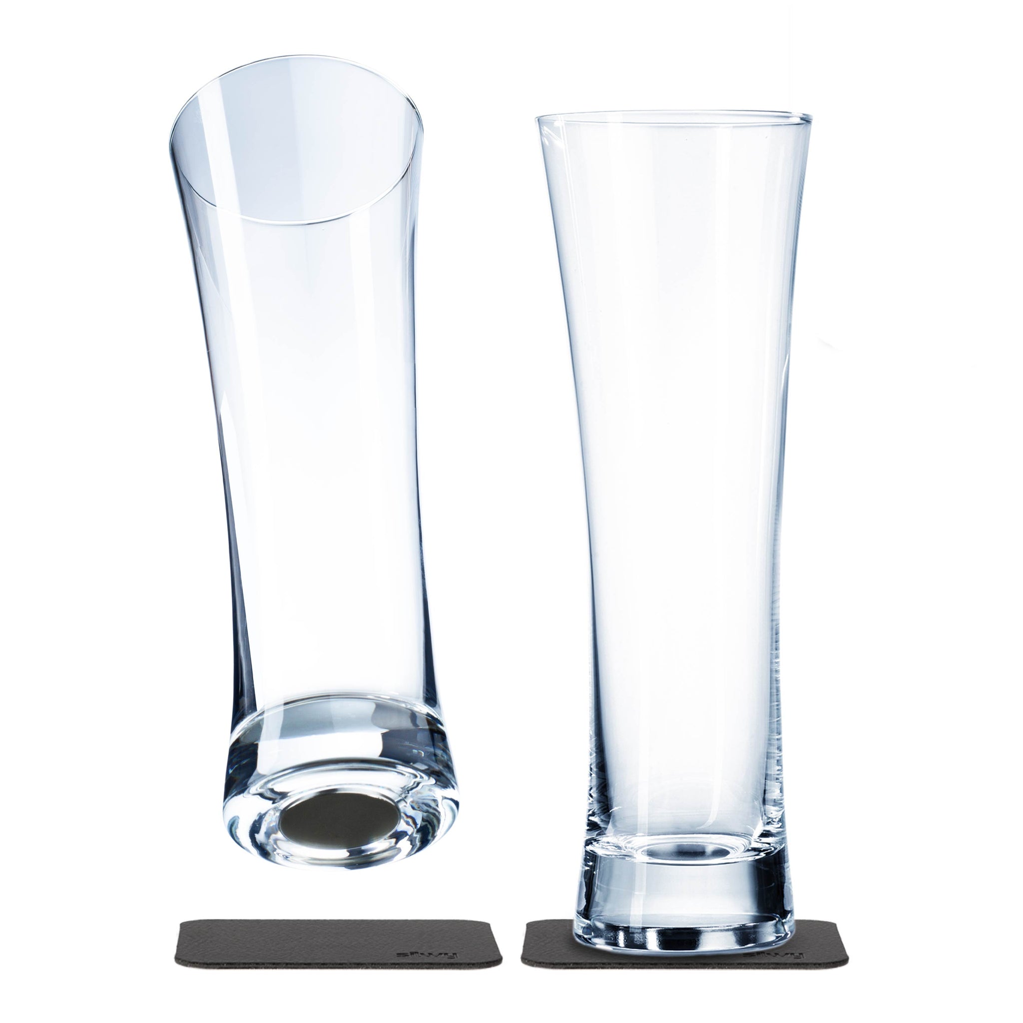 Beer glasses made of crystal glass with smart magnet system - Made in ...