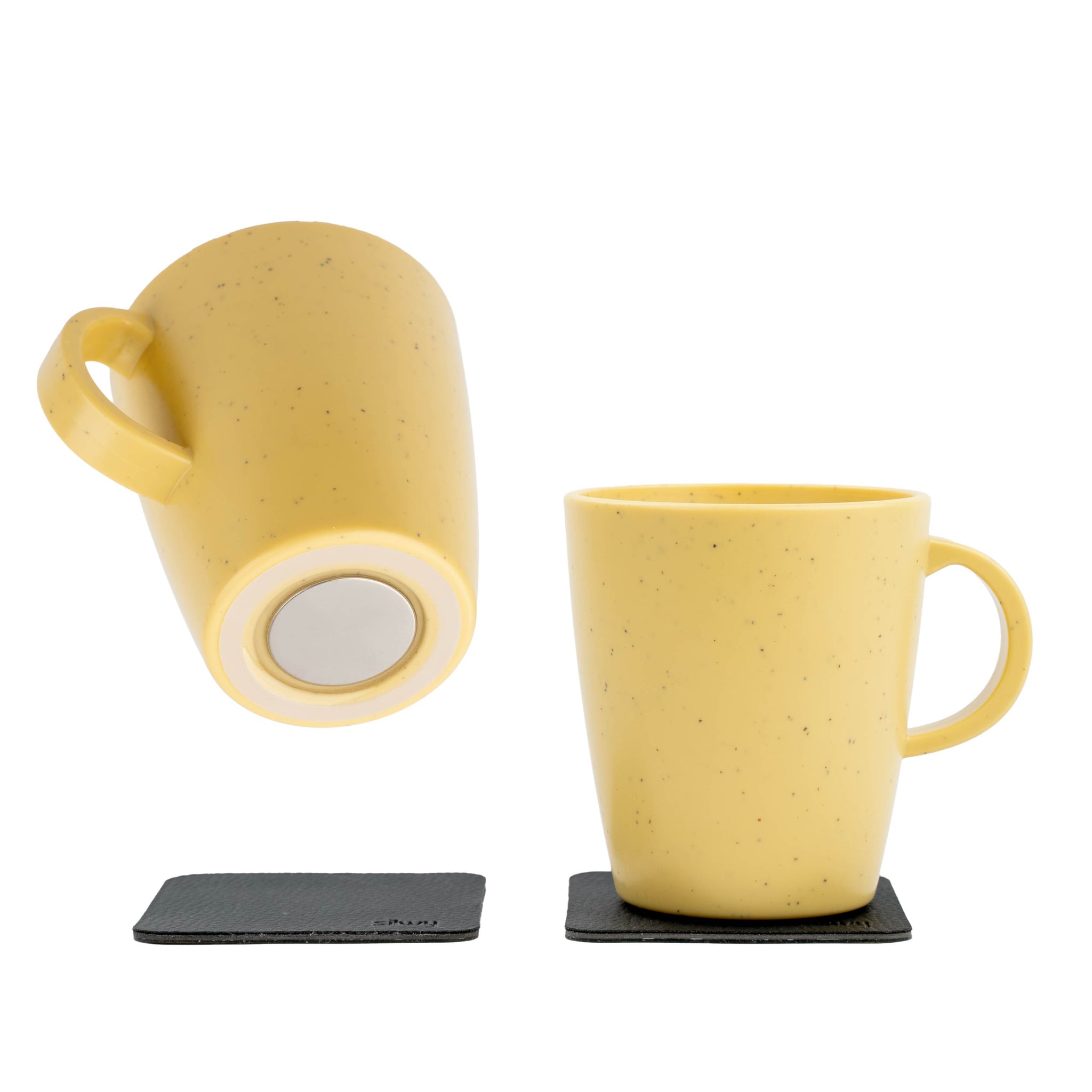 Magnet-Kunststofftassen DOLOMIT YELLOW